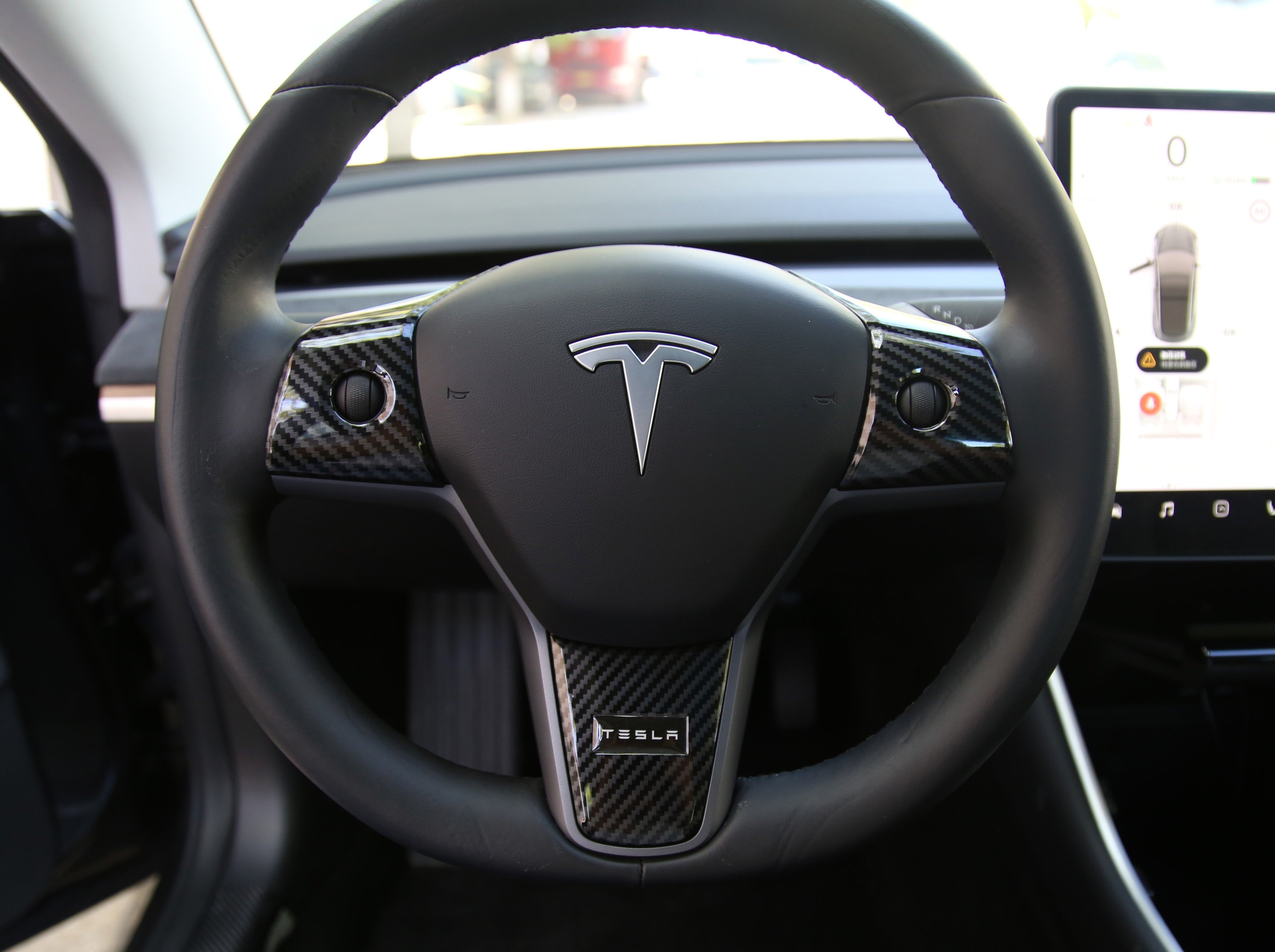 Model 3/Y: Steering Wheel Decal (ABS) – EVACA | Premium Accessories for ...